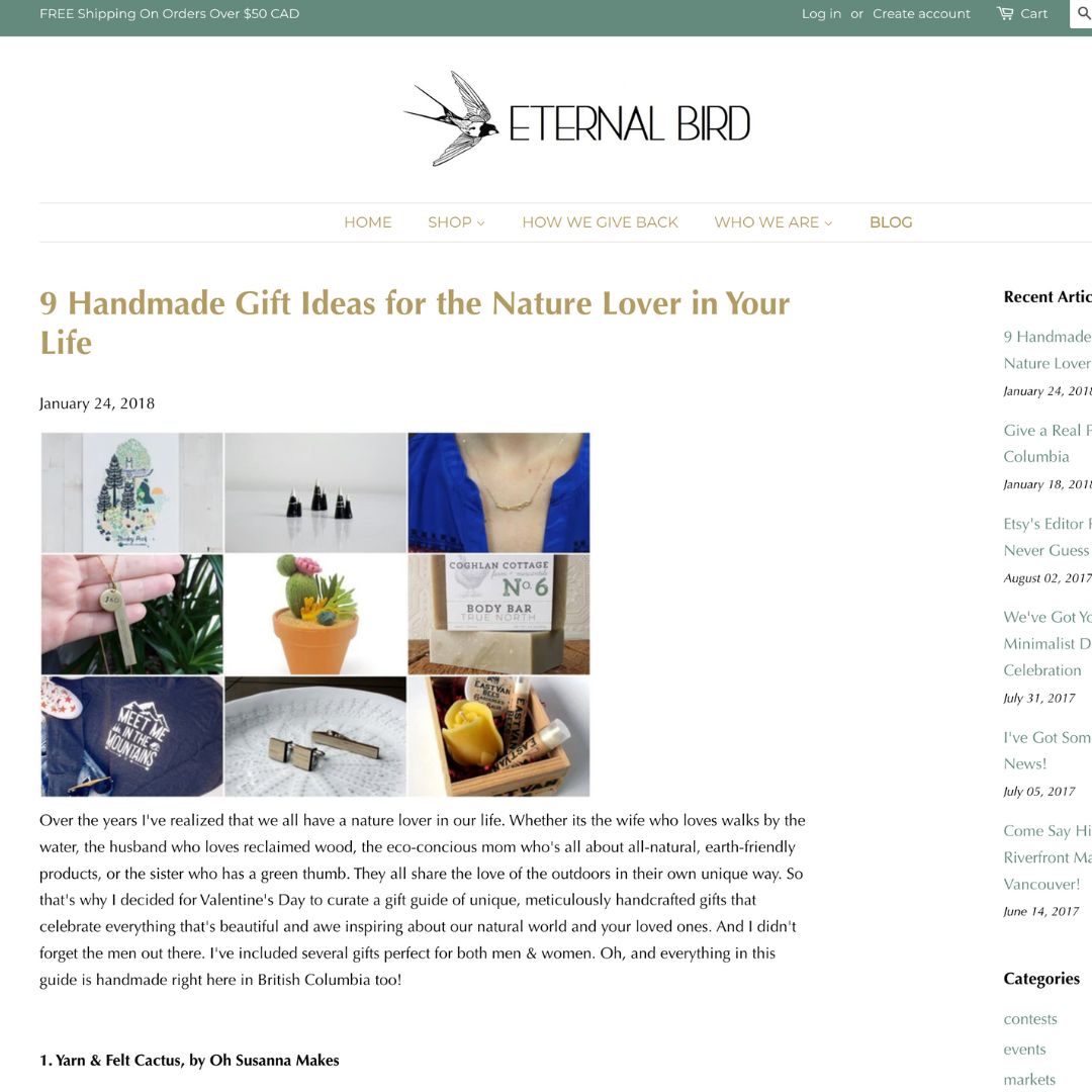 9 Handmade Gift Ideas for the Nature Lover in Your Life – Coghlan Cottage